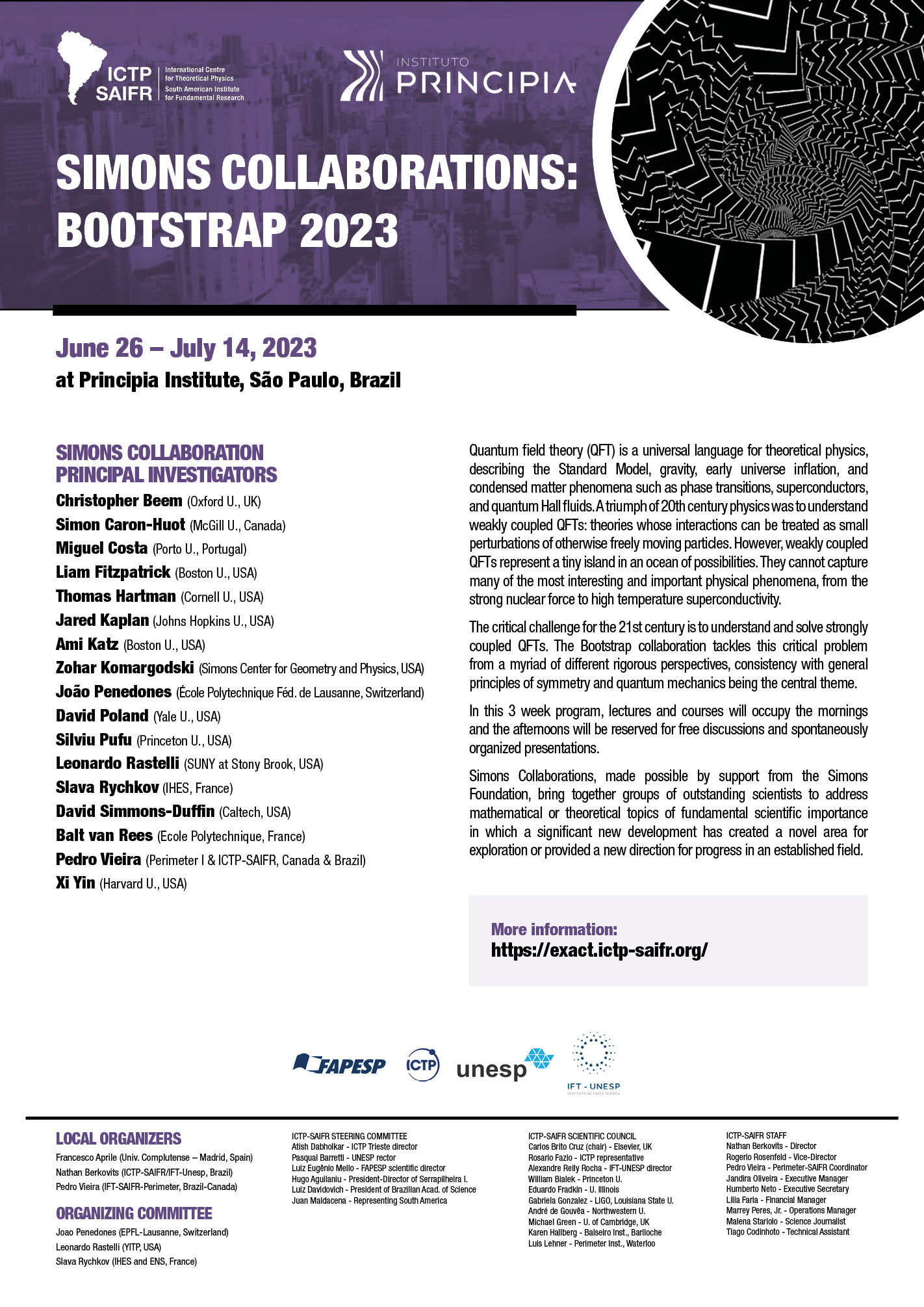 Bootstrap 2023 – Bootstrap & Integrability Bootstrap 2023 – Bootstrap & Integrability