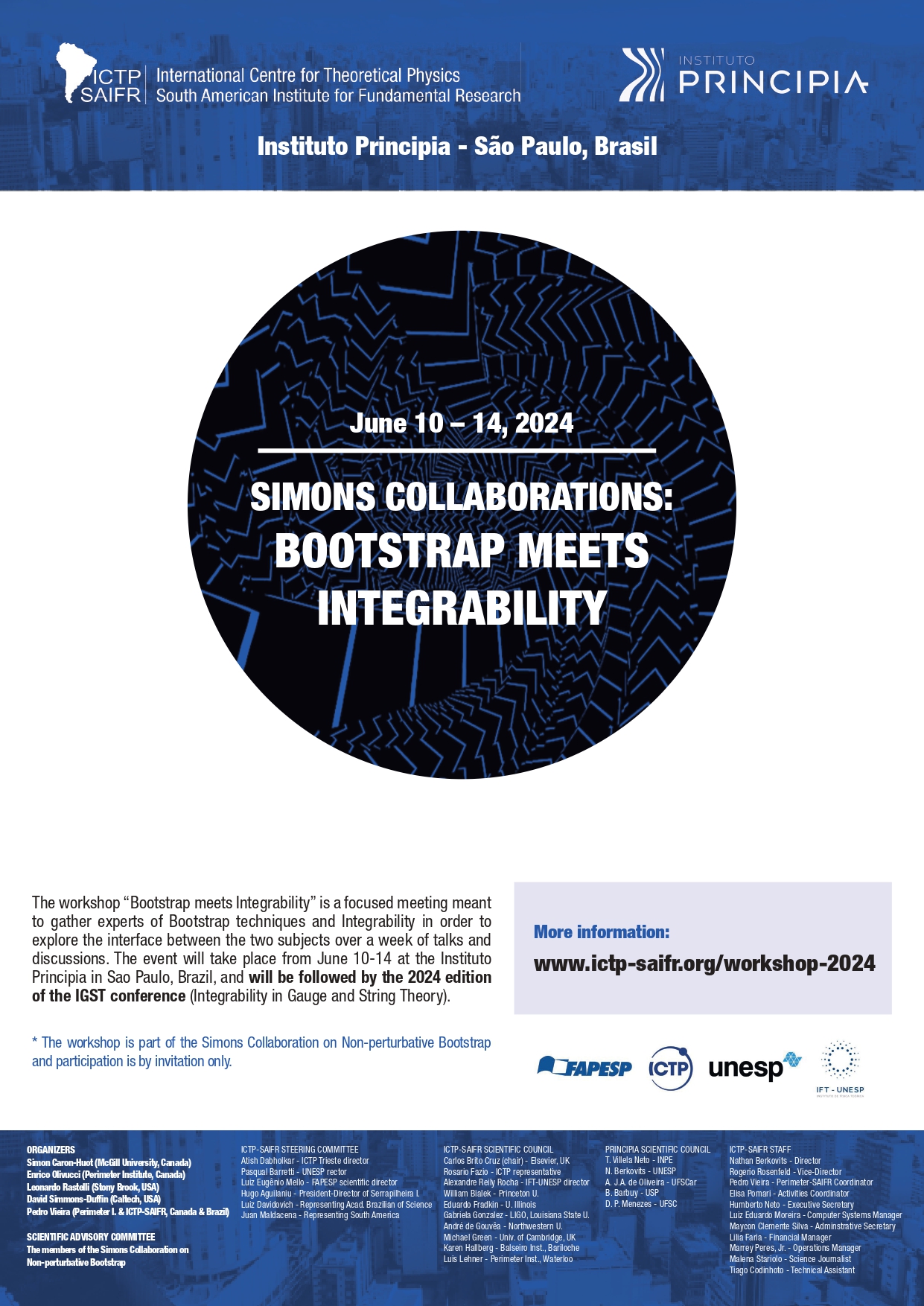 Bootstrap meets Integrability 2024 – Bootstrap & Integrability